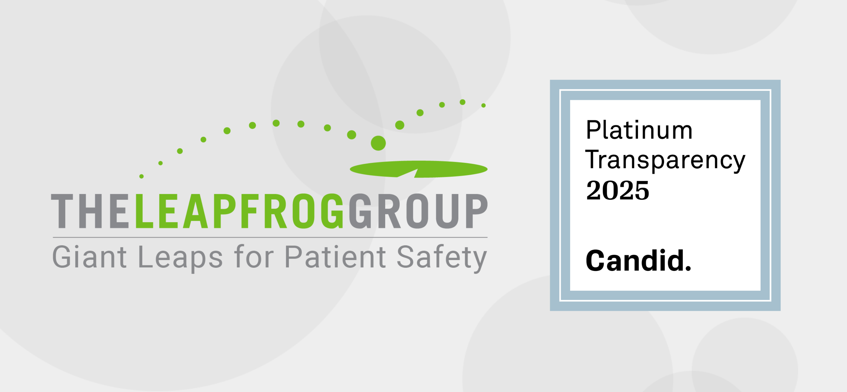 Platinum Seal of Transparency 2025 | Leapfrog Group