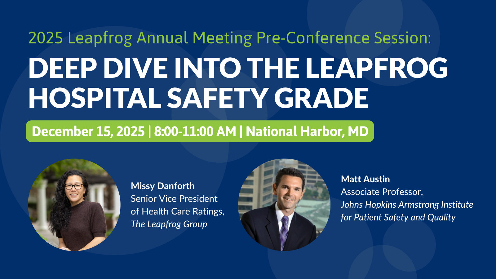 Leapfrog Annual Meeting 2025 Awards Dinner